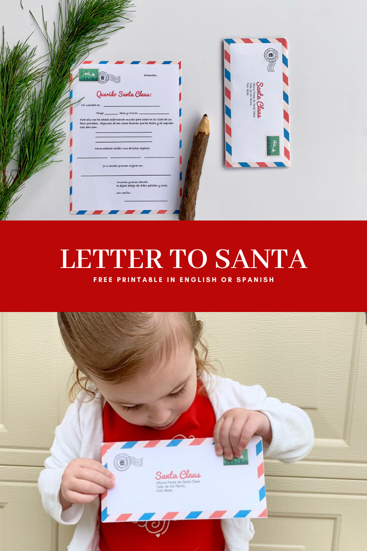 Santa Claus Letter in spanish and english – Spoonful of Joy