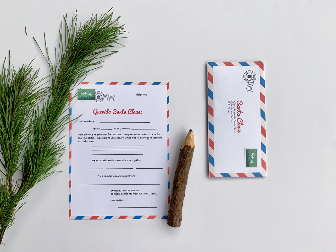Santa Claus Letter in spanish and english – Spoonful of Joy