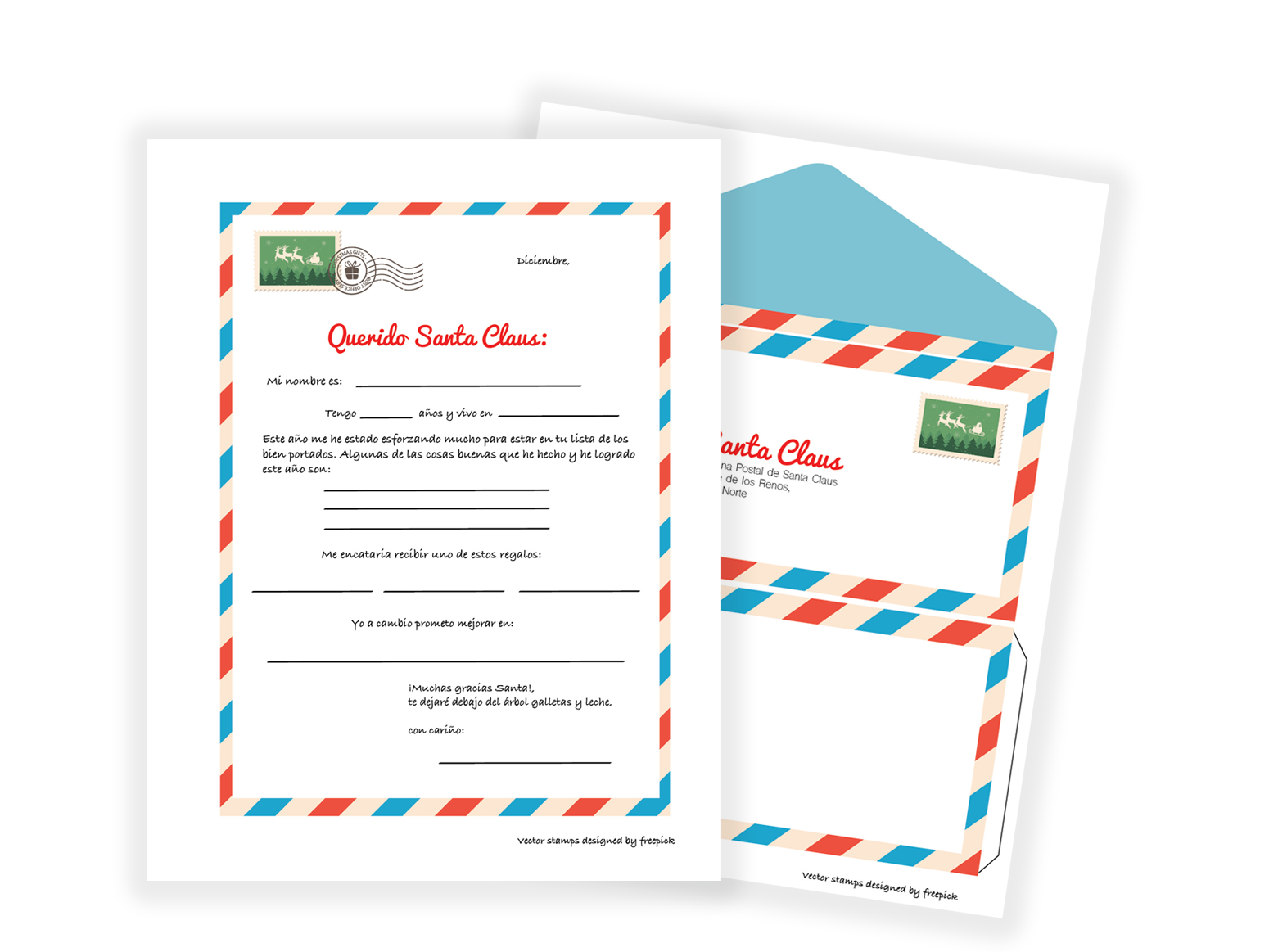 Santa Claus Letter in spanish and english – Spoonful of Joy